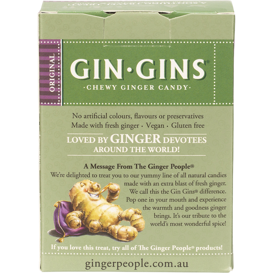 The Ginger People Gin Gins Original Chewy Candy (Box) 84g - Bentleigh ...